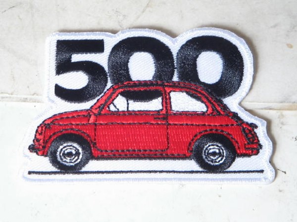 RED FIAT 500 PATCH - C. OBERT & CO.